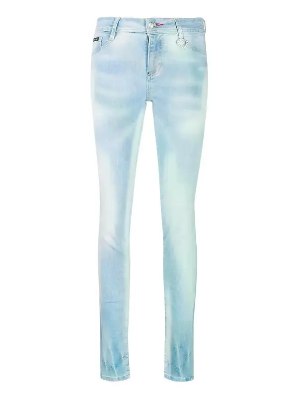 Philipp Plein High-rise Skinny Fit Jeggings - Blue