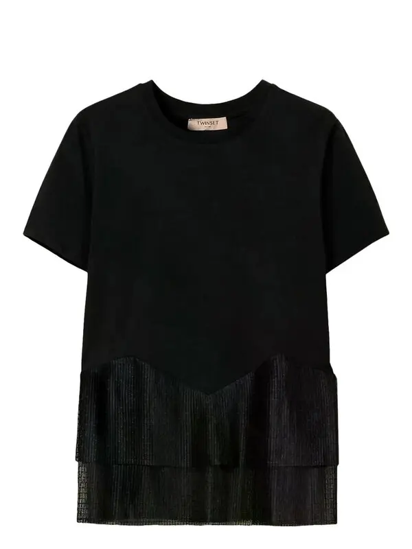 TWINSET Tulle T-shirt - Black