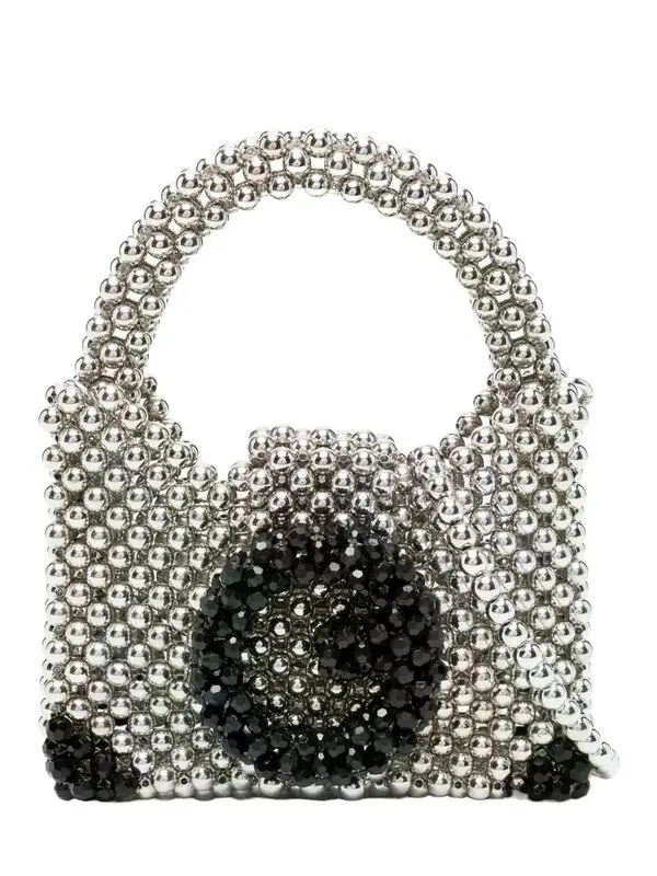 Germanier Bead-embellished Tote Bag - Silver