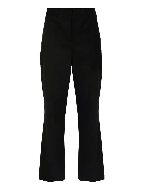 SEMICOUTURE Slim-leg Cropped Trousers - Black