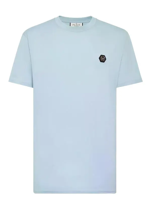 Philipp Plein Logo-print Cotton T-shirt - Blue