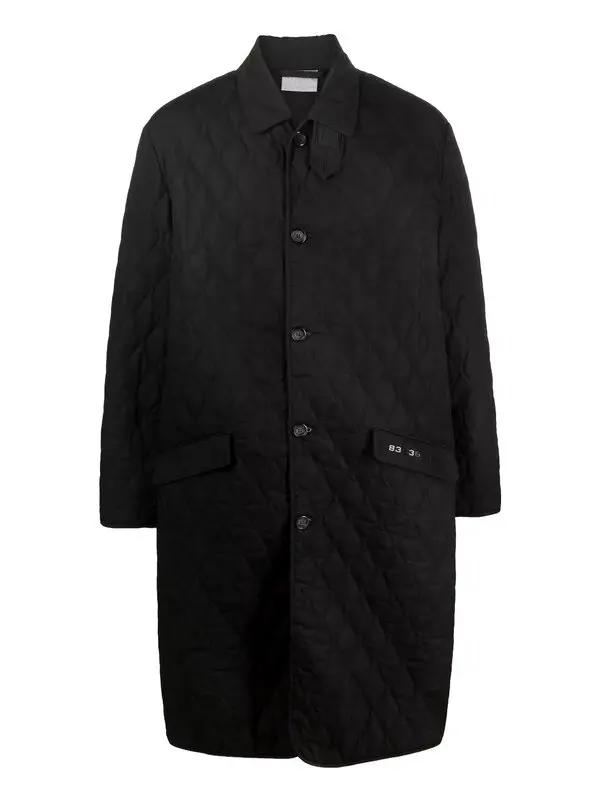 VTMNTS Quilted Cotton Coat - Black