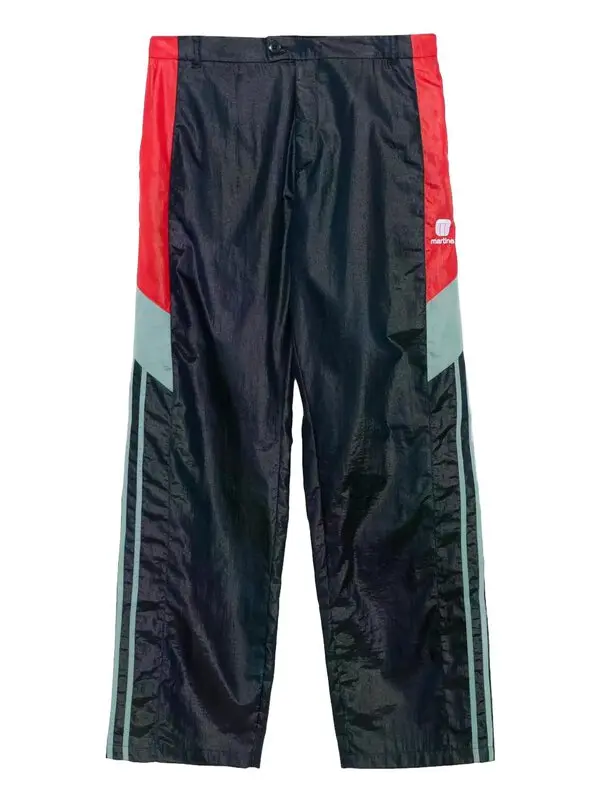 Martine Rose Logo-embroidered Track Pants - Blue