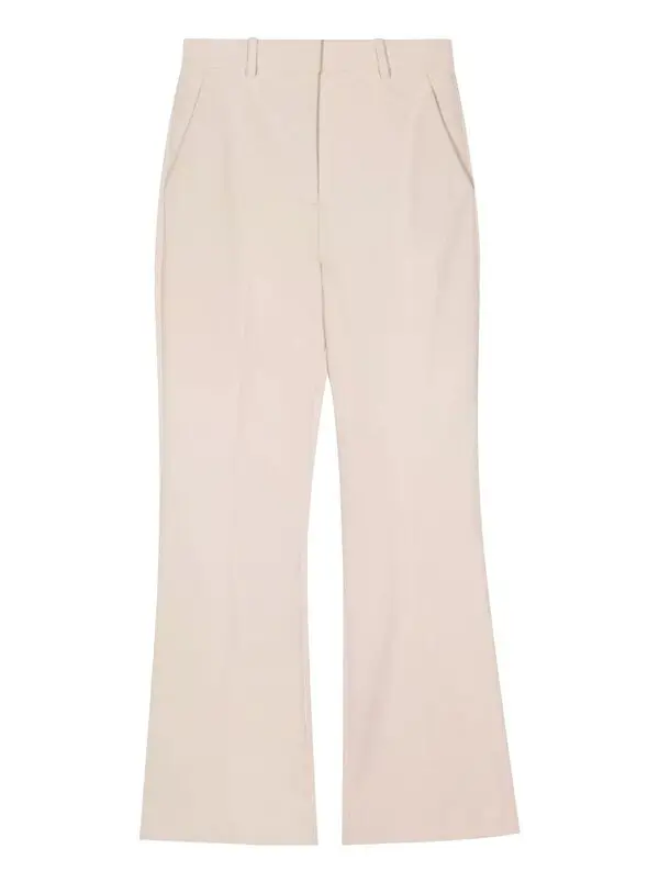 CIRCOLO 1901 Pressed-crease Wide-leg Trousers - Neutrals