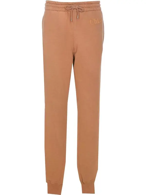 Chloé Logo-embroidered Track Pants - Neutrals
