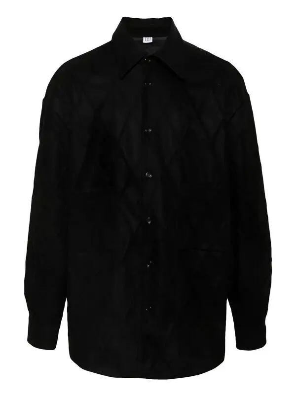 WINNIE N.Y.C Quilted Shirt - Black