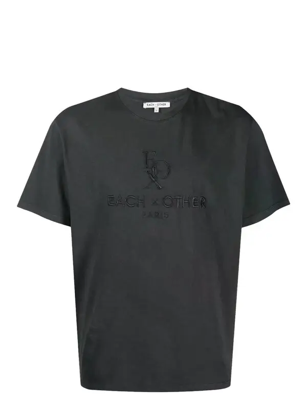 Each X Other Logo-embroidered Cotton T-shirt - Blue