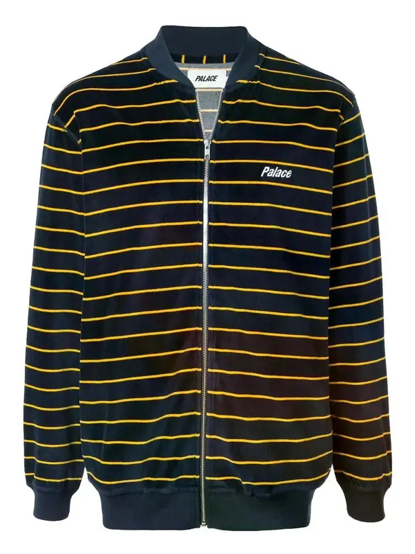 PALACE Velour Bomber Jacket - Blue