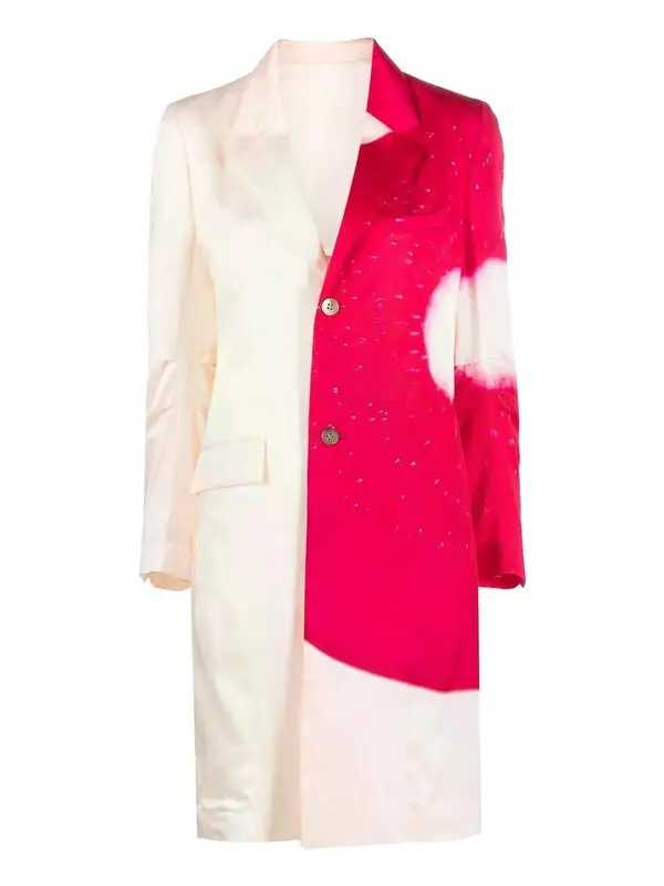 Issey Miyake Graphic Button-up Coat - Pink