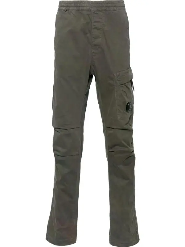 C.P. COMPANY Straight-leg Cargo Pants - Green