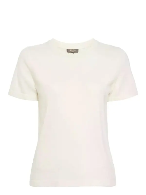 N.peal Crew-neck Cashmere T-shirt - Neutrals