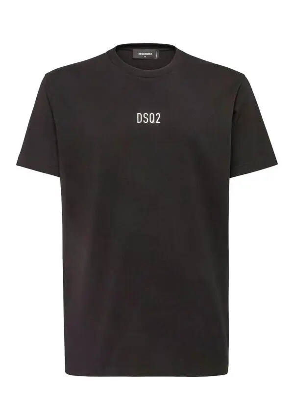 Dsquared2 Embossed-logo Cotton T-shirt - Black