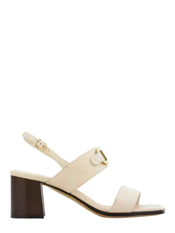 FERRAGAMO 55mm Gancini-buckle Leather Sandals - Neutrals
