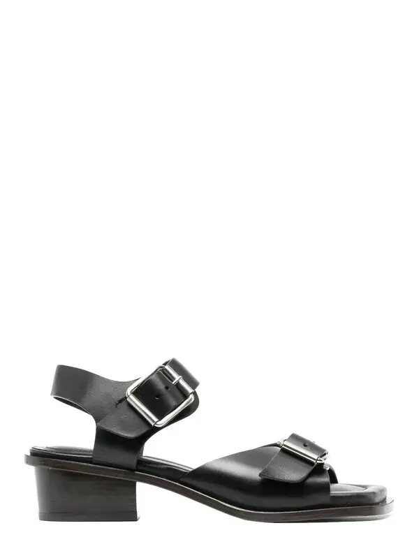 LEMAIRE 35mm Double-buckle Sandals - Black