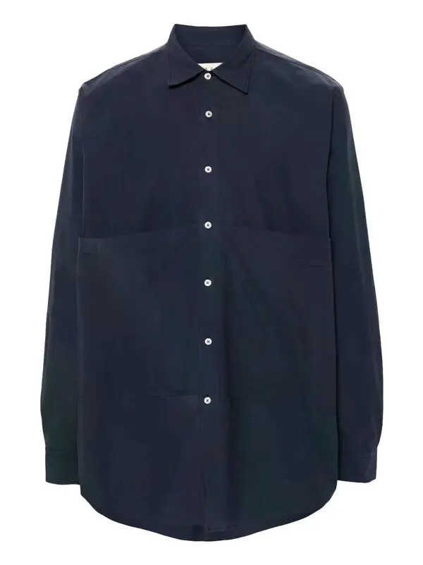 PAURA Konia Cotton Shirt - Blue
