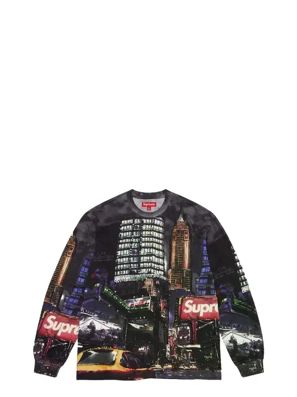 Supreme Skyline Sequin Top - Black