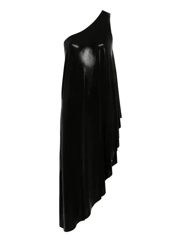 Norma Kamali One-shoulder Asymmetric Tunic - Black