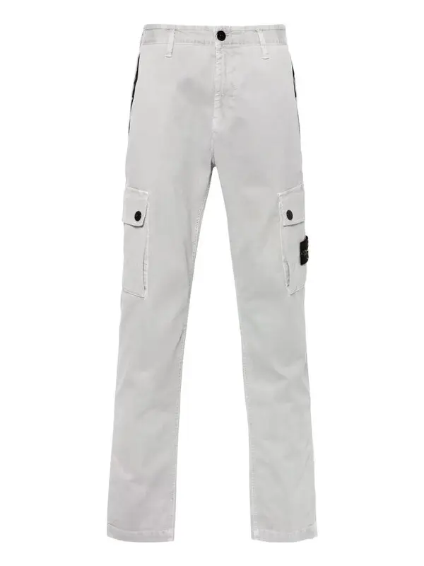 Stone Island Compass Badge Slim Cargo Pants - Grey
