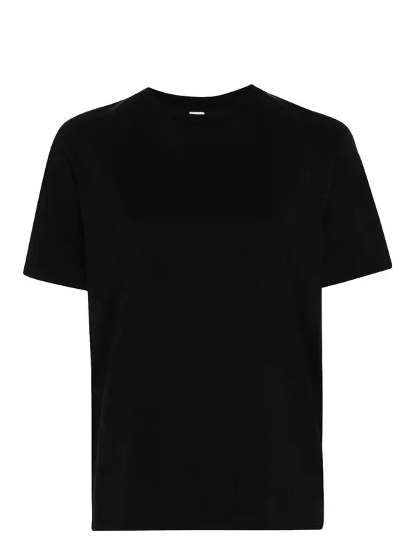 TOTEME Crew-neck Organic Cotton T-shirt - Black