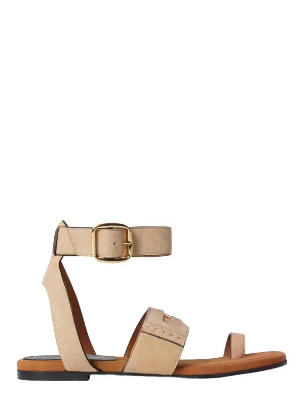 Stella McCartney Suede Sandals - Neutrals