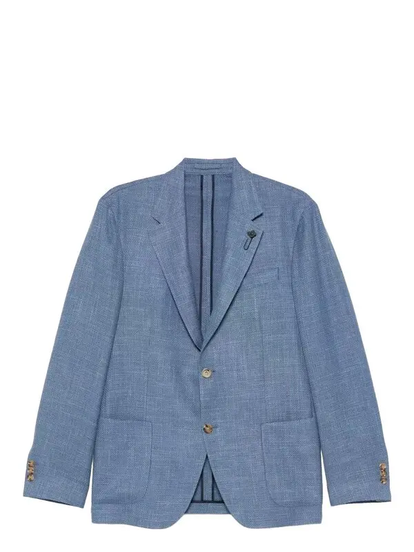 LARDINI Single-breasted Blazer - Blue