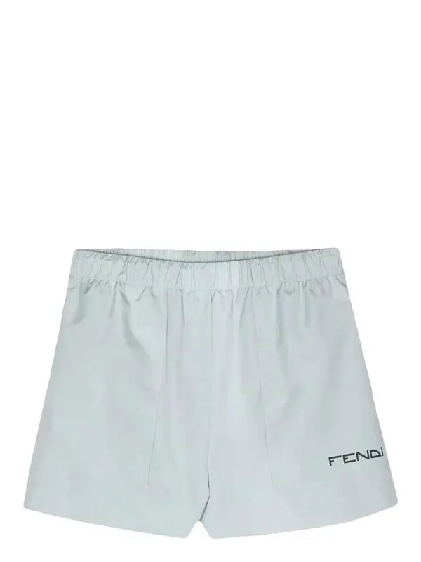 Fendi Elasticated-waistband Shorts - Blue