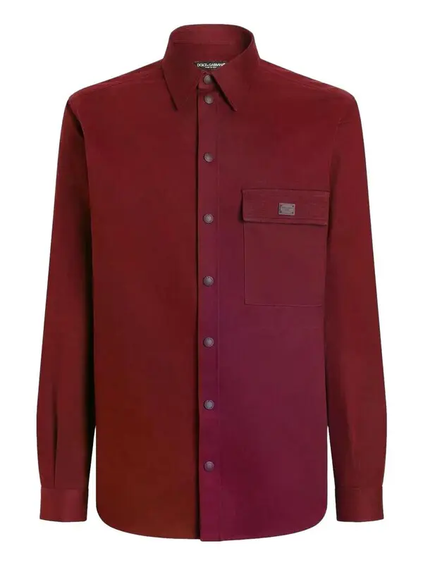 Dolce & Gabbana Logo-plaque Shirt - Red
