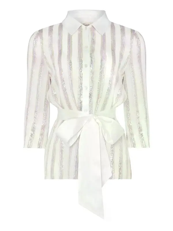 TEMPERLEY LONDON Selena Shirt - Neutrals