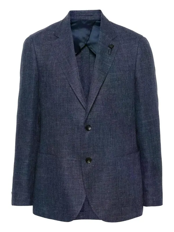 LARDINI Single-breasted Blazer - Blue