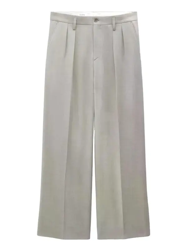 Filippa K Pressed Wide-leg Trousers - Neutrals