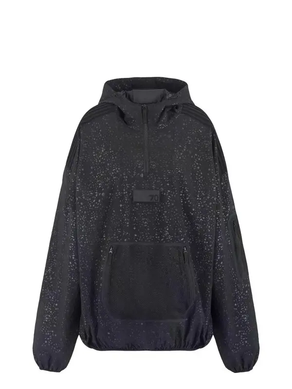 EA7 Logo-rubberised Hoodie - Black