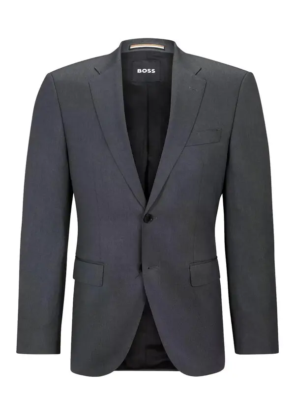 BOSS Single-breasted Fitted Blazer - Grey