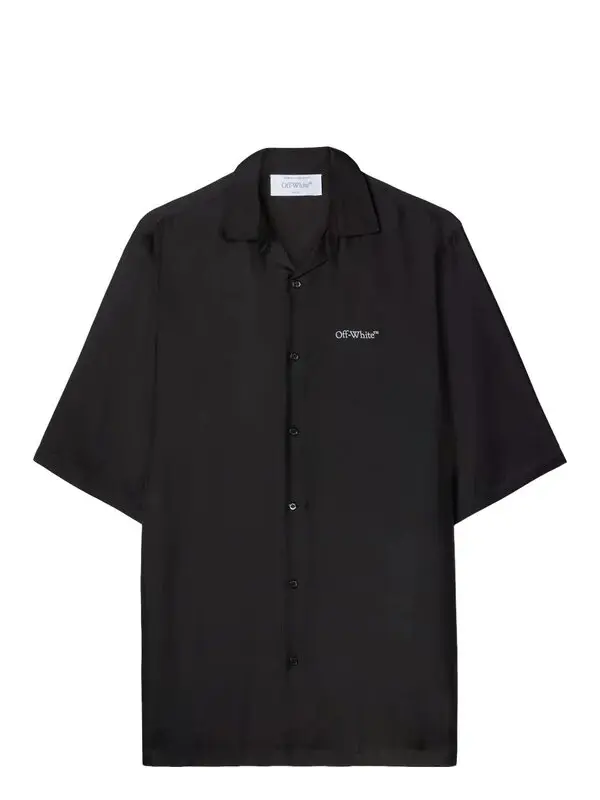 Off-White Barber Arrow Bowling Shirt - Black