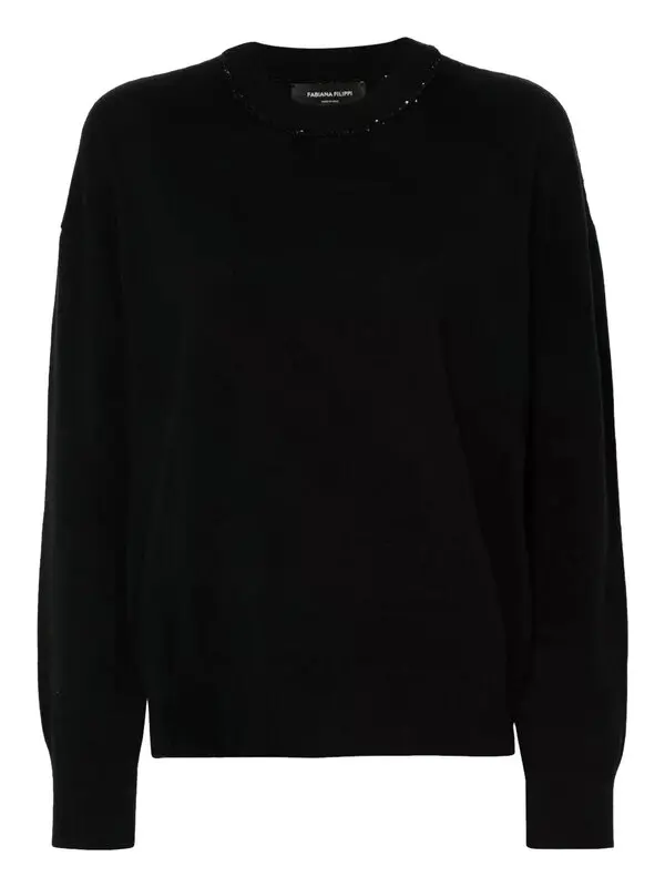 Fabiana Filippi Sequin-embellished Jumper - Black