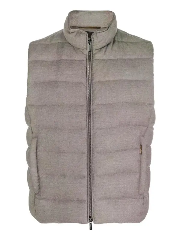 MOORER Padded Gilet - Neutrals