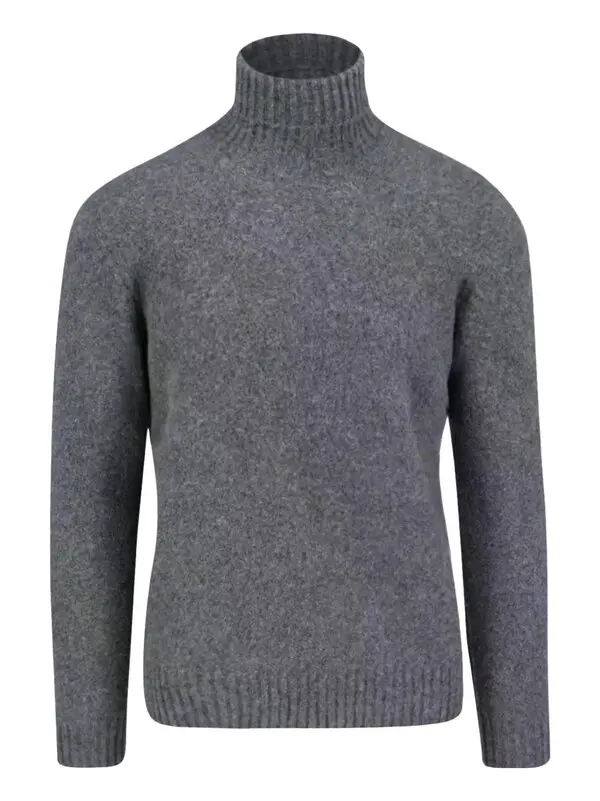 DRUMOHR Wool Roll Neck Sweater - Grey