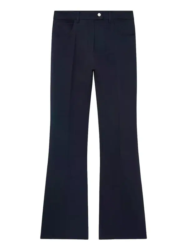 COURREGES 70's Twill Bootcut Trousers - Blue