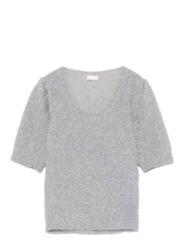Liu Jo Lurex T-shirt - Grey