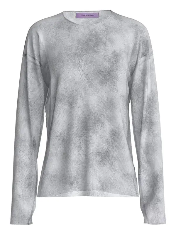 MARGHERITA MACCAPANI Spray-print T-shirt - Grey