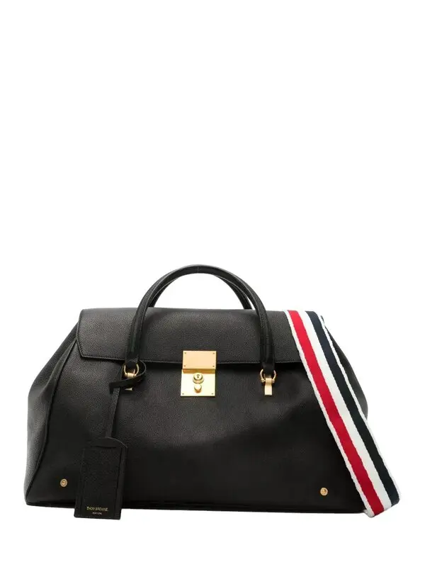 Thom Browne Leather Holdall - Black