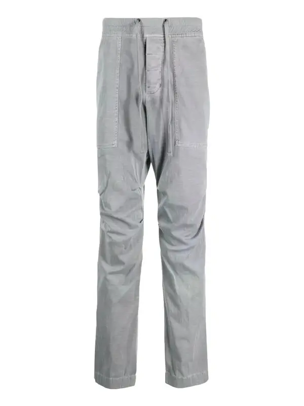 JAMES PERSE Drawstring Straight-leg Trousers - Blue