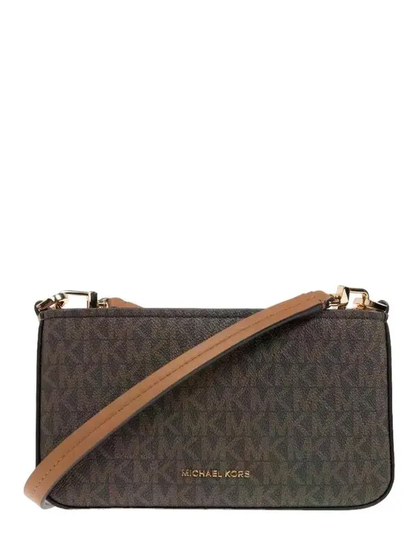 Michael Kors Monogram Crossbody Bag - Brown