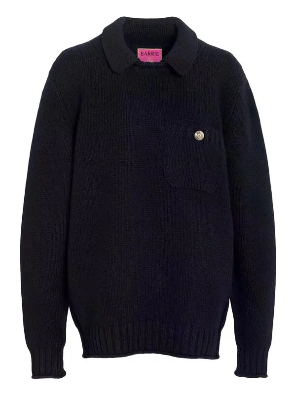 BARRIE Chunky-knit Cashmere Jumper - Blue