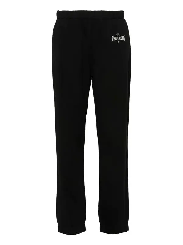 CHIARA FERRAGNI Embroidered-logo Track Pants - Black