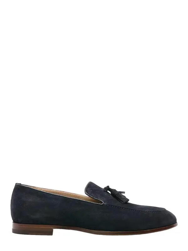 SCAROSSO Flavio Suede Loafers - Blue