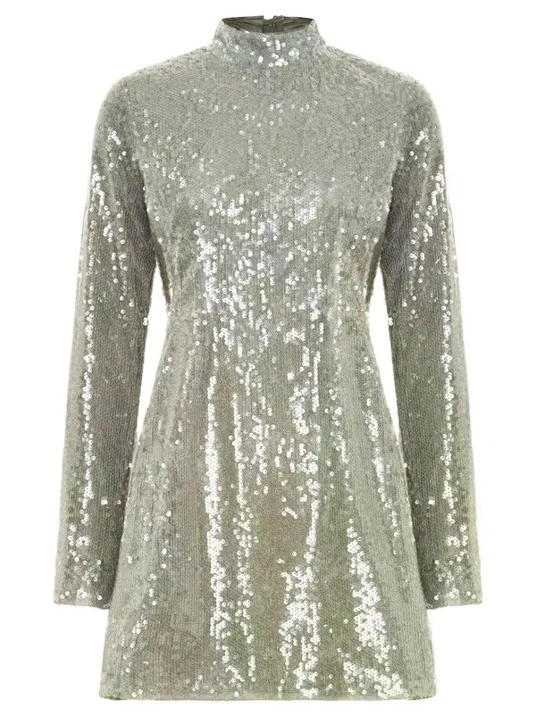 NICHOLAS Daphne Mini Dress - Silver