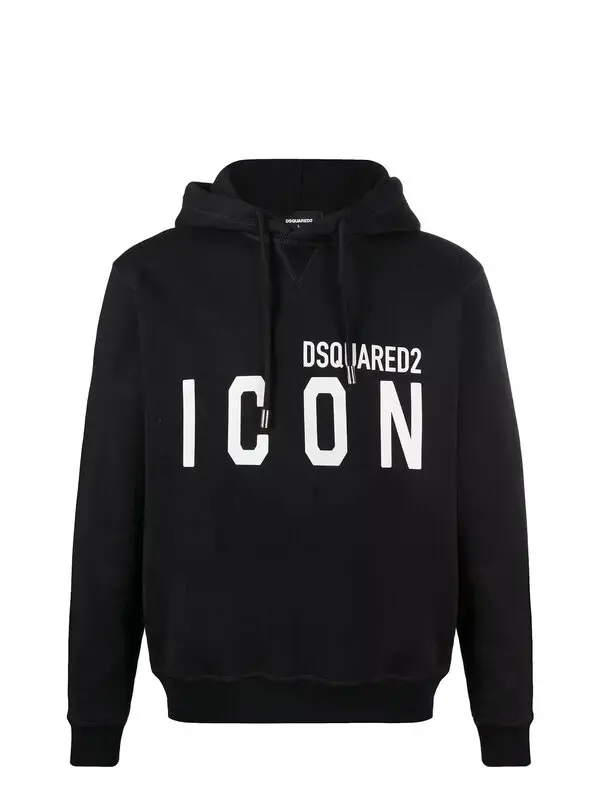 Dsquared2 Icon-print Hoodie - Black