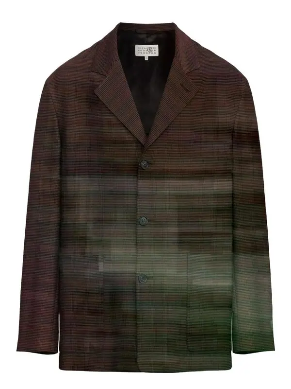 MAISON MARGIELA Checked Blazer - Brown
