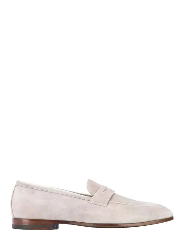 SCAROSSO Marzio Almond Toe Loafers - Grey