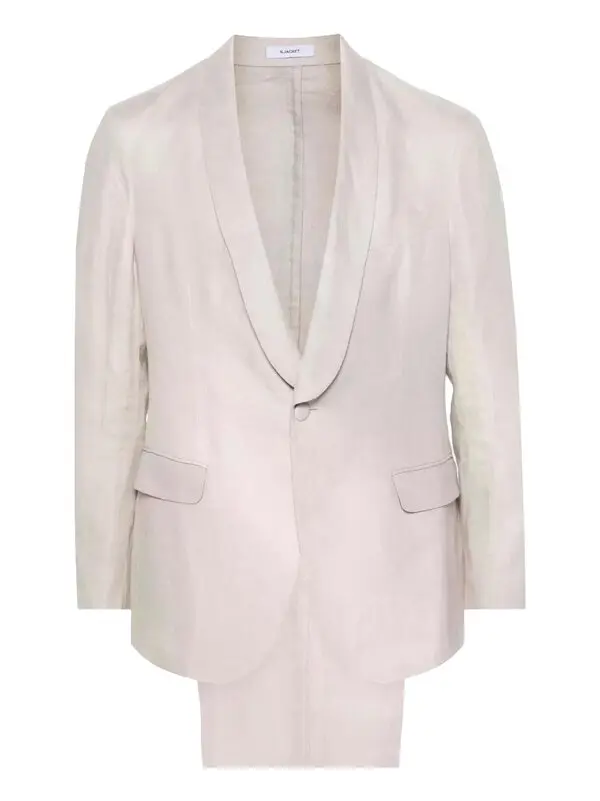 Boglioli Single-breasted Linen Suit - Neutrals